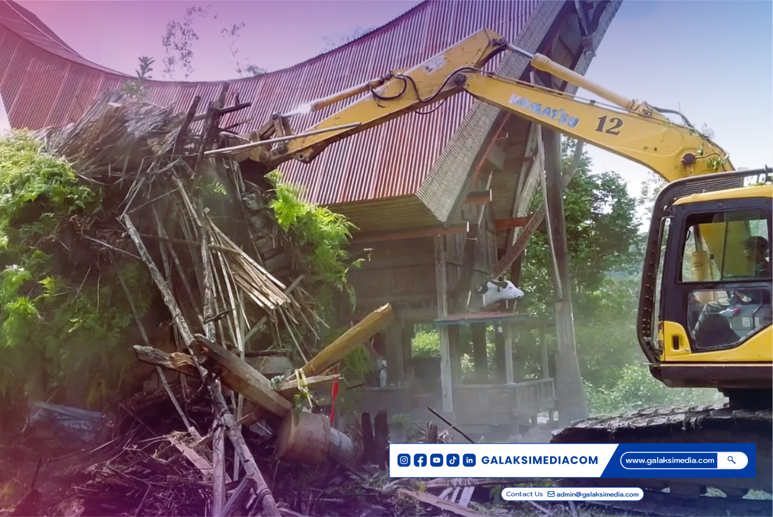 Eksekusi Tongkonan Ka'pun yang berusia 300 Tahun di Kurra, Tana Toraja - Galaksi Media